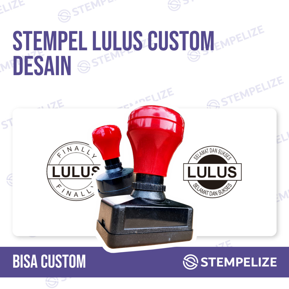 Jual Stempel Lulus Custom Desain | Shopee Indonesia