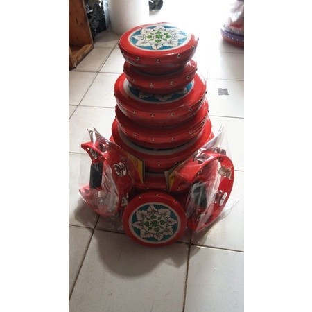 Jual REBANA QOSIDAH MOTIF BATIK SUSUN 8 KASIDAH GENJRING BATIK LUKIS ...