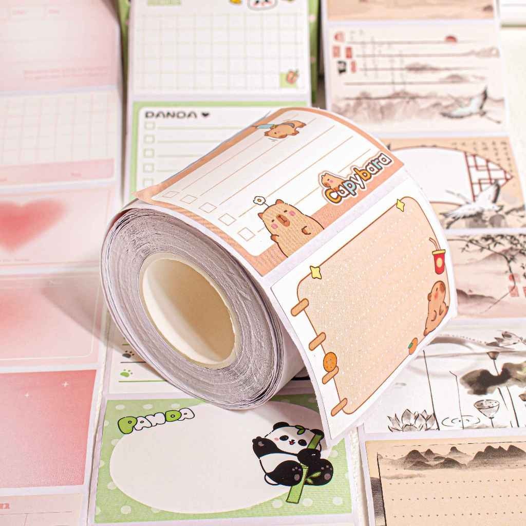 Jual BEST STICKY NOTES STICKER PULL OUT PAPER ROLL AESTHETIC / STYLISH ...