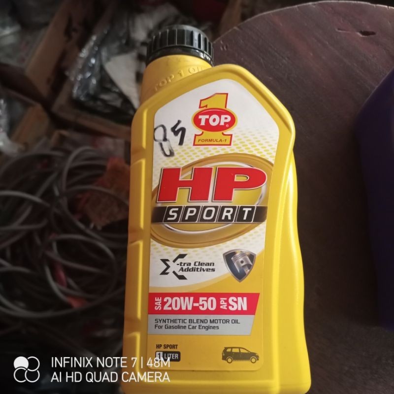 Jual oli top 1 hp sport 1l SAE 20w50 api SN | Shopee Indonesia