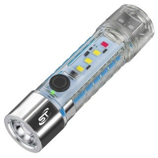 Jual SGB [FREE BOX] SENTER MINI TRANSPARAN 6 MODE CAHAYA SUPER TERANG ...