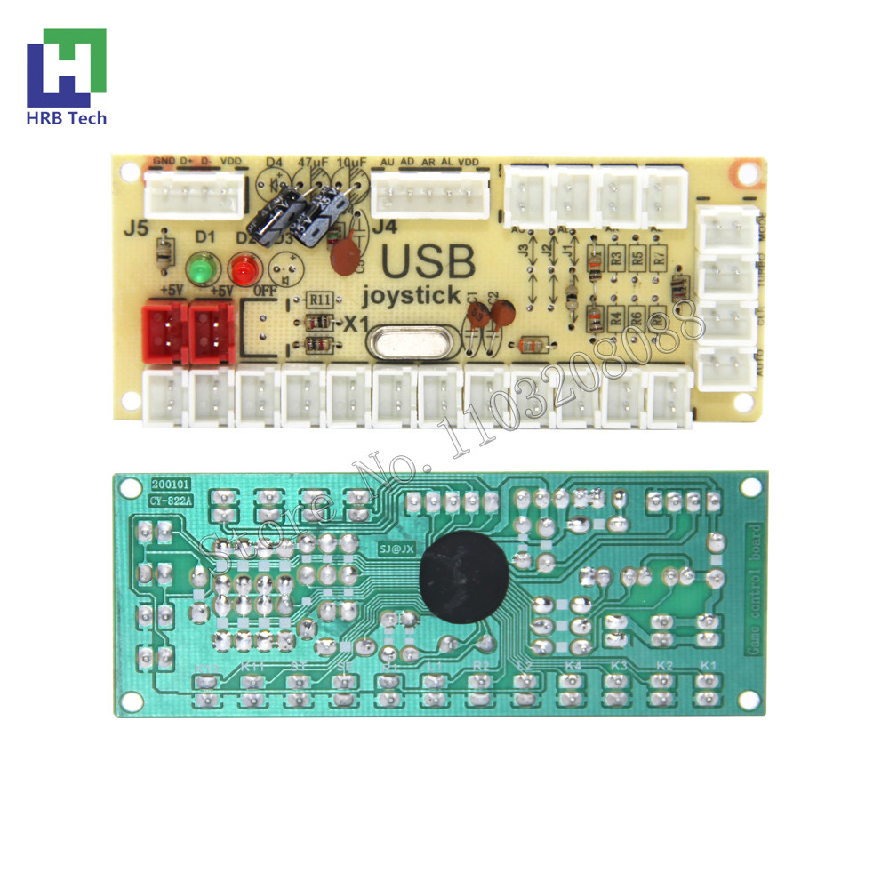 Jual 1pcs Arcade Game USB Encoder Zero Delay Button Joystick Controller ...