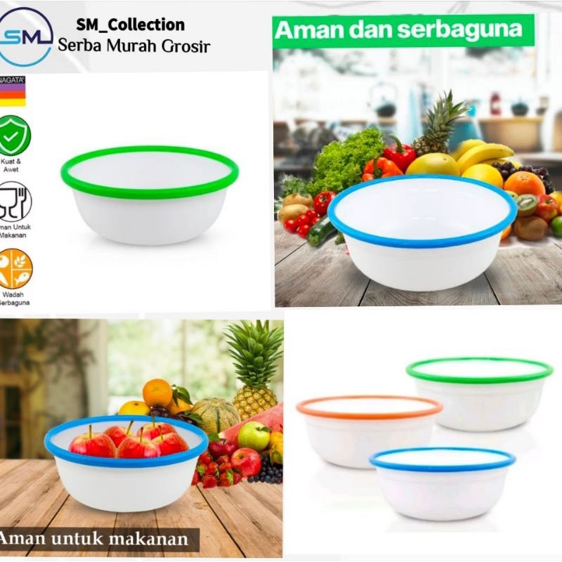 Jual baskom cuci beras/waskom plastik/baskom serbaguna/waskom nagata ...