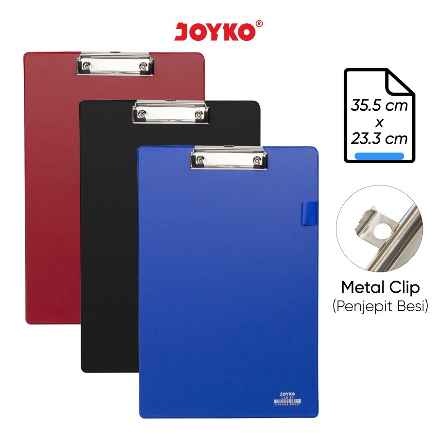 Jual Clipboard JOYKO CLB-61 Size F4 & A4 / Papan Jalan / Alas Tulis ...