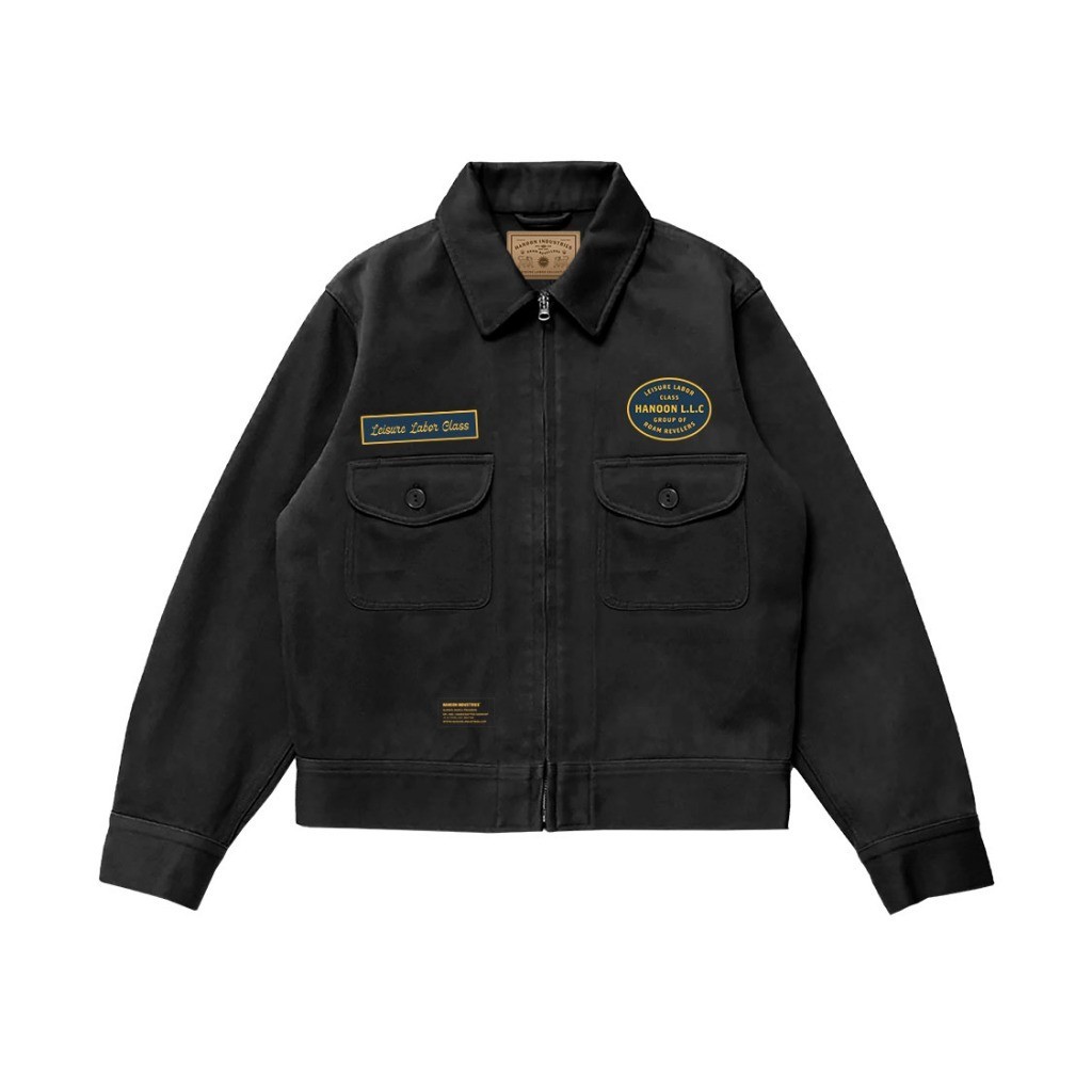 Jual Hanoon Industries – Work Jacket Boxy Fit Black Larco Labor ...