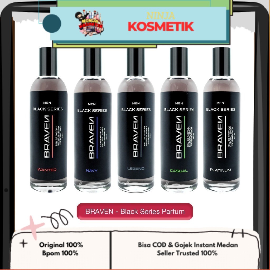 Jual BRAVEN - PARFUM PRIA BLACK SERIES ( 100 ml ) - Perfume Wangi ...