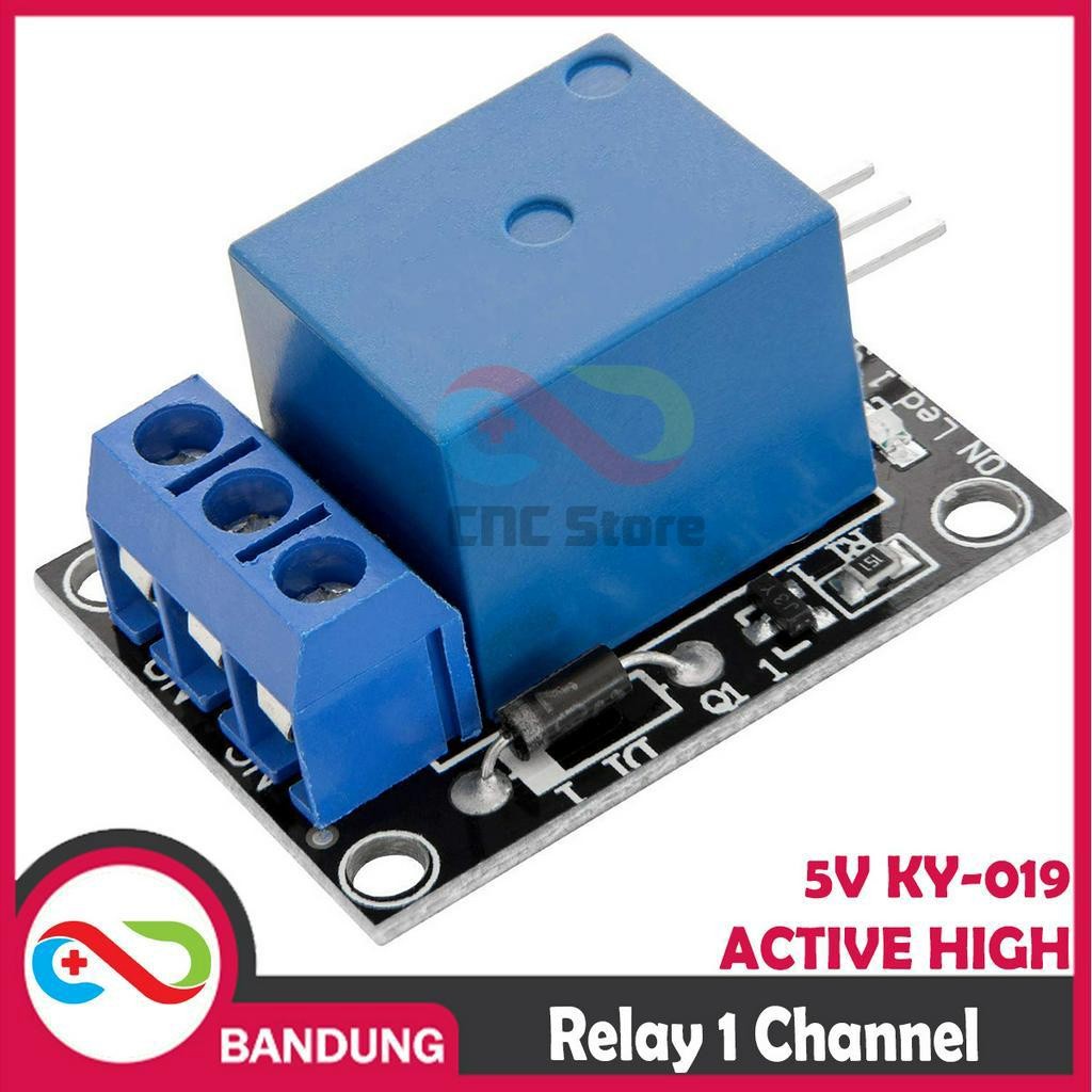 Jual MODULE RELAY 5V 1 CHANNEL 5V KY-019 ACTIVE HIGH TRIGER RELAY 1 CHANNEL | Shopee Indonesia