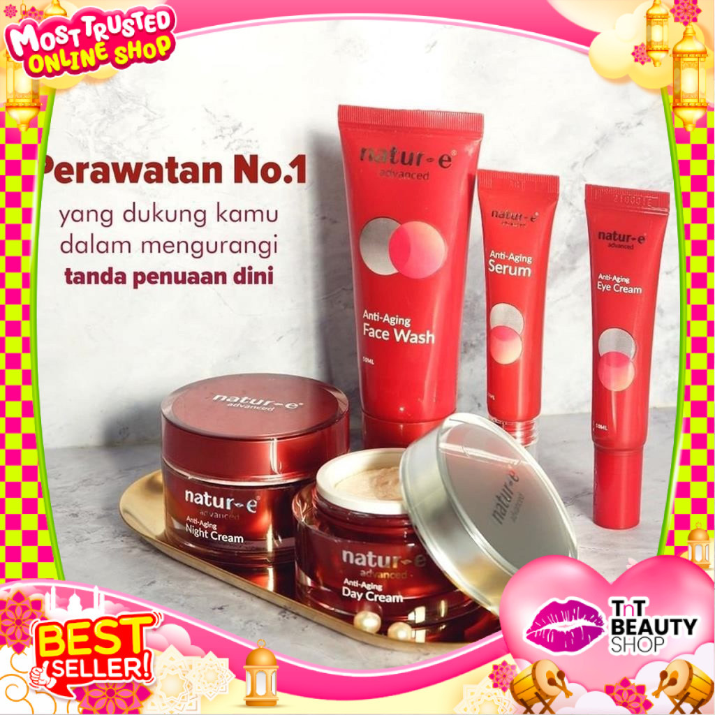 Jual Natur-E Advanced Anti-Aging SERIES - Face Wash-Serum-Day&Night ...