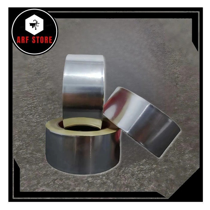 Jual Lakban Alumunium Foil Anti Bocor 2inch X 25 Meter Aluminium Tape ...