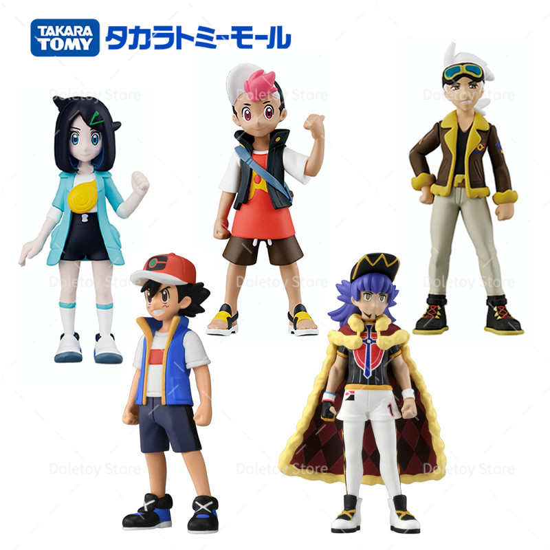 Jual TOMY Pokemon Figure Trainer Friede Ash Ketchum Leon Liko Cynthia ...