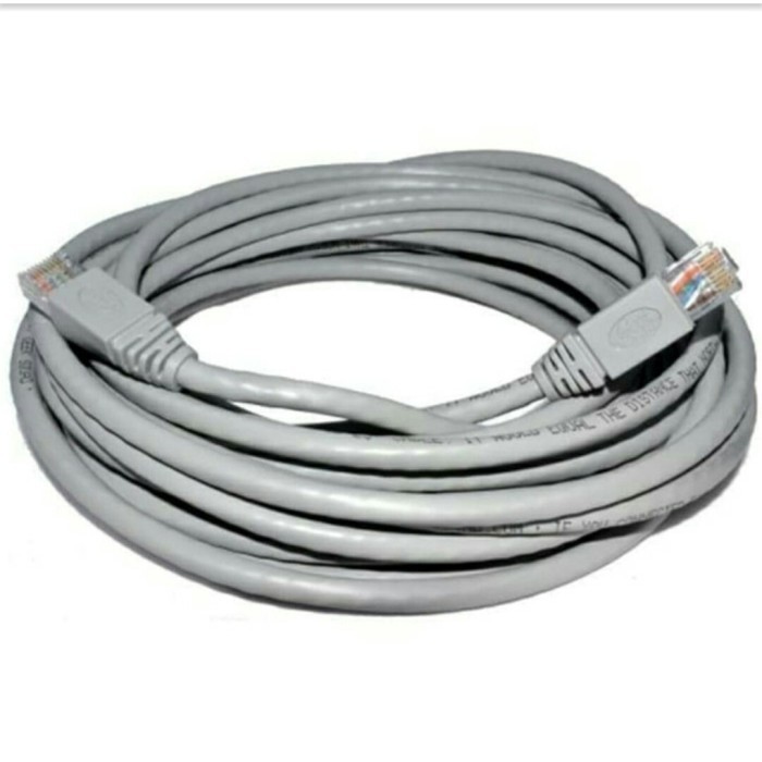 Jual Kabel LAN Jaringan Komputer UTP Indoor Cat6 Cat 6 20M 20 Meter ...