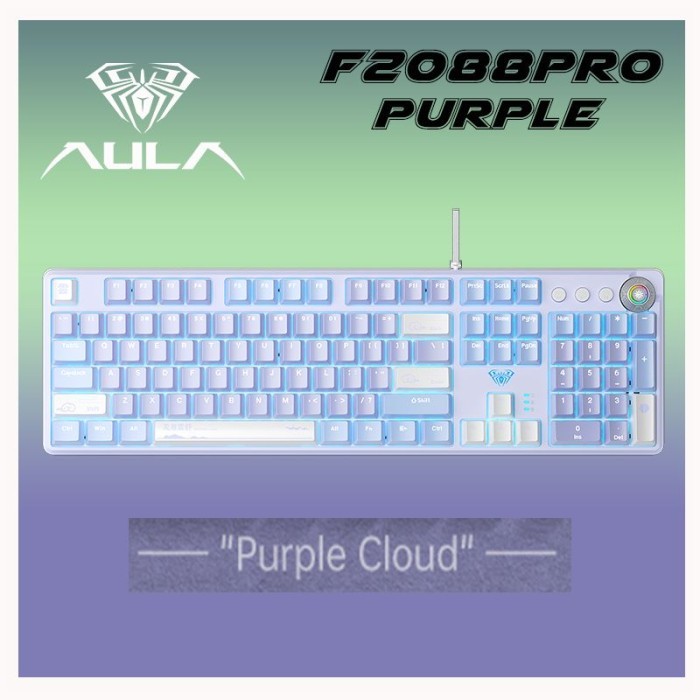Jual AZ Keyboard Gaming Multimedia Mechanical AULA F2088 PRO - BLUE ...