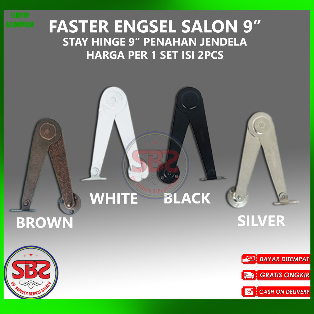 Jual FASTER Engsel Salon Penahan Jendela 9” / Sikutan Jendela / Lipat ...