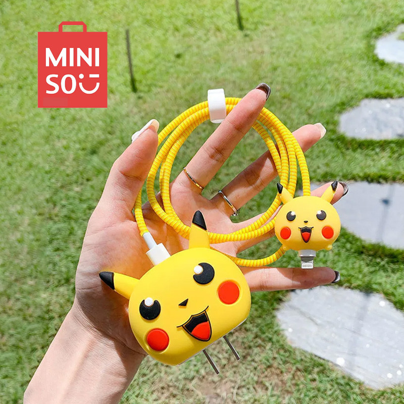 Jual New MINISO Cartoon Cable Protector Set For Samsung 25W Charger ...