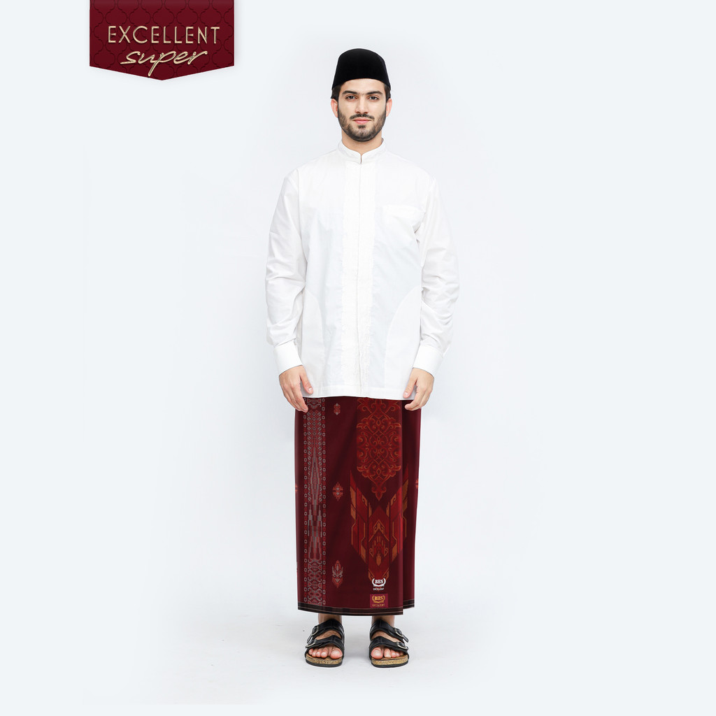 Jual Sarung BHS Excellent Super Gold Motif E58 JGP Merah Hati | Shopee ...