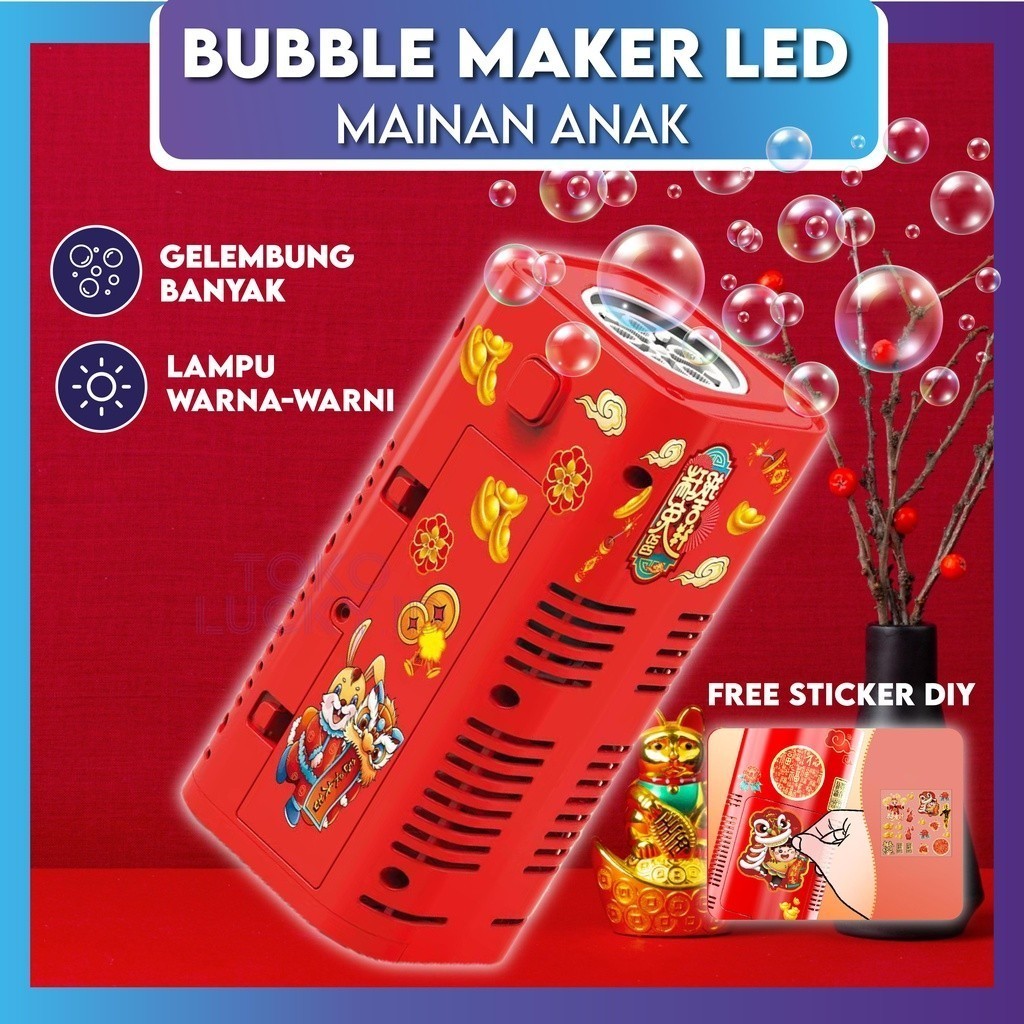 Jual Bubble Maker Machine 240mL Mesin Mainan Gelembung Sabun Otomatis ...