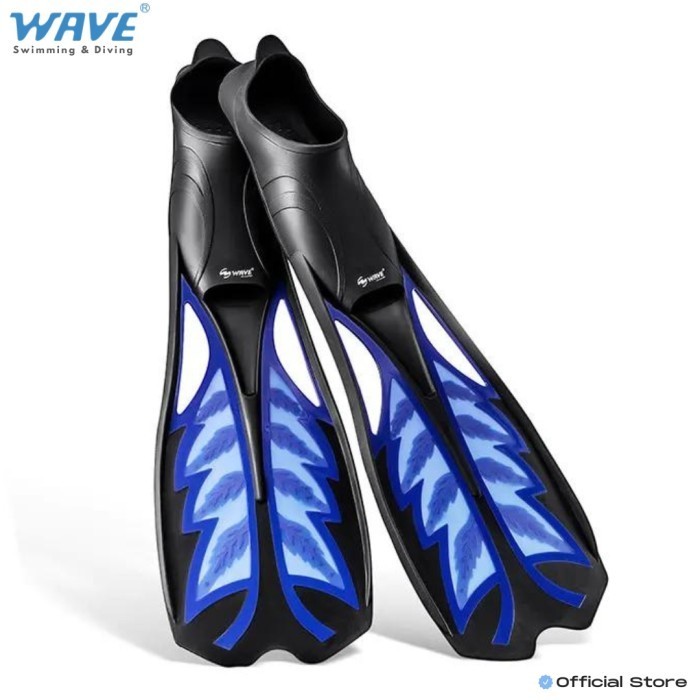 Jual WAVE 6860 Fin Scuba diving snorkel - S M L blue | Shopee Indonesia