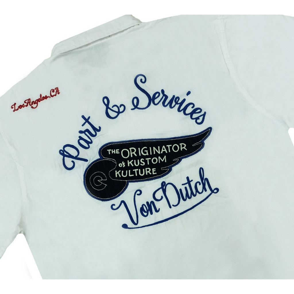 Jual Von Dutch Workshirt 1084 White | Shopee Indonesia