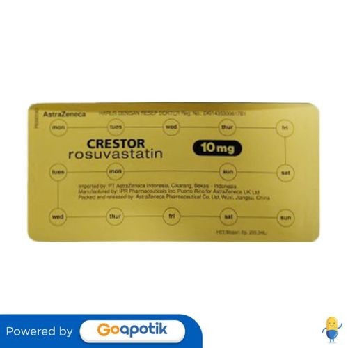 Jual Crestor 10 Mg Strip 15 Tablet | Shopee Indonesia