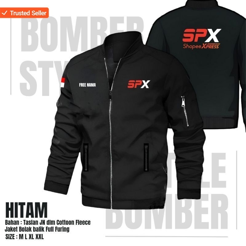 Jual JAKET SPX EXPRESS LOGISTIC BOMBER FREE NAMA EXPEDISI KURIR ...