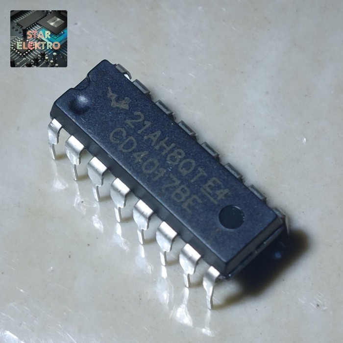 Jual CD4017BE Dip-16 IC Running LED CD4017 CD 4017BE 4017 Counter ...