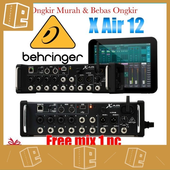 Jual Mixer digital behringer XR12 Original Resmi X Air 12 New Produk mixing | Shopee Indonesia