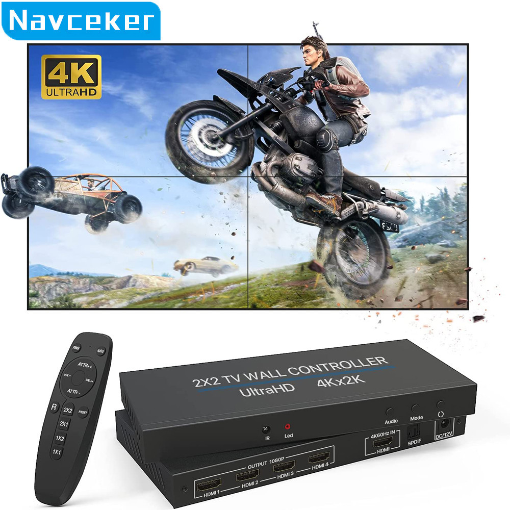 Jual 4 Channel TV Video Wall Controller 2x2 1x3 1x2 1x4 4x1 3x1 2x1 HD ...