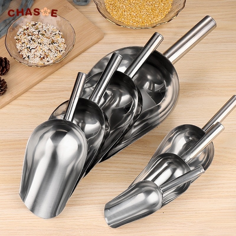 Jual Sendok Sekop Es Stainless Steel-Sekop Es Biji Kopi Tepung Beras ...