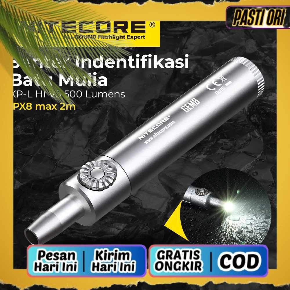Jual Senter LED NITECORE Senter Indentifikasi Batu Mulia XP-L HI V3 ...