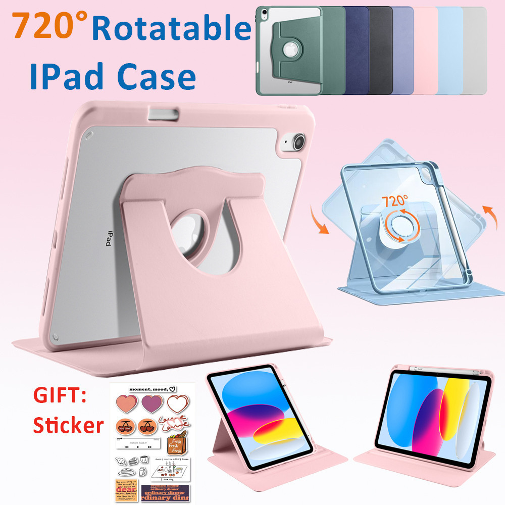 Jual Casing Ipad720°Rotate Flip Case Ipad Gen 10 10.9'/Air 6/5/4 10.2 ...