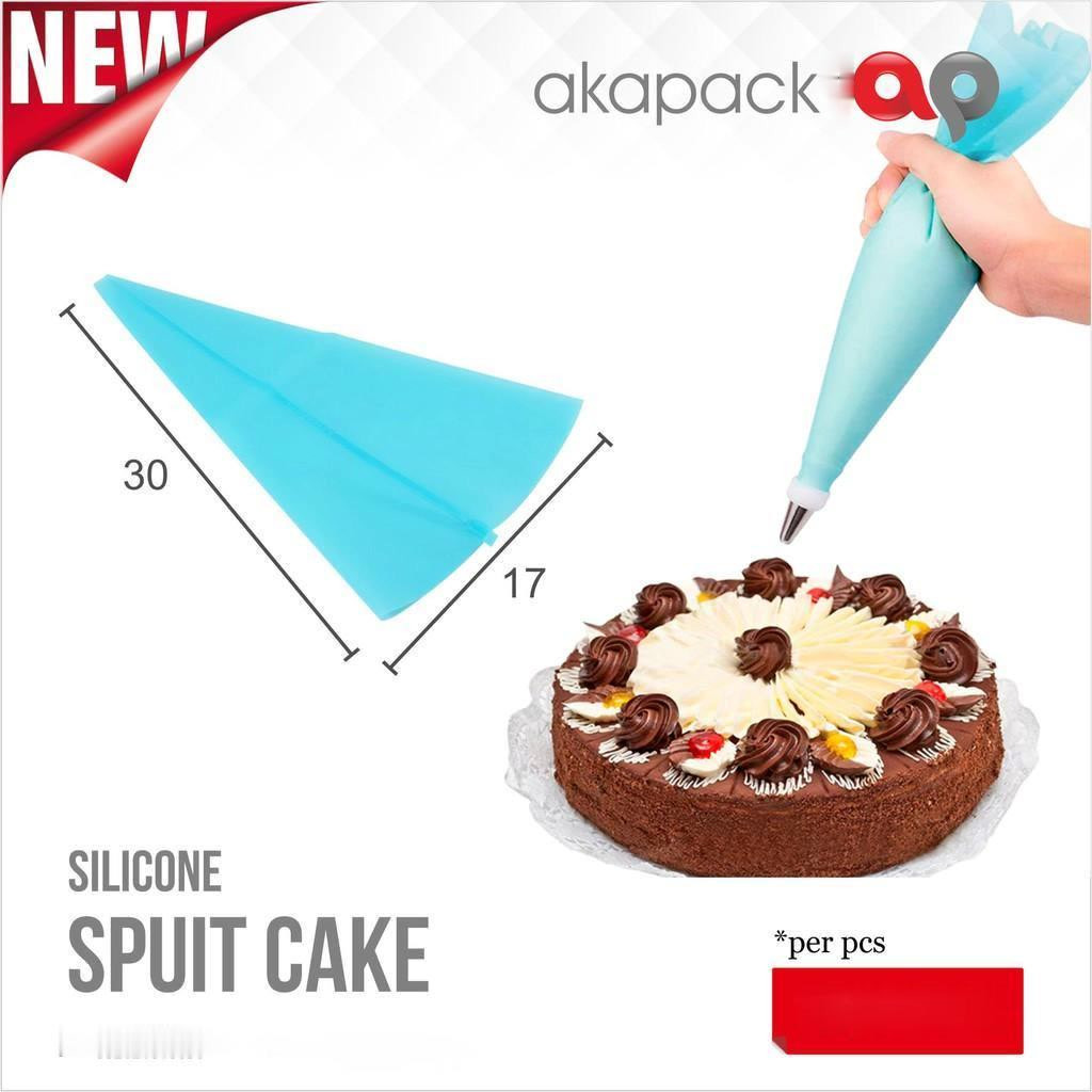 Jual Silicone Piping Pastry Bag Silikon Plastik Segitiga Spuit Cream ...