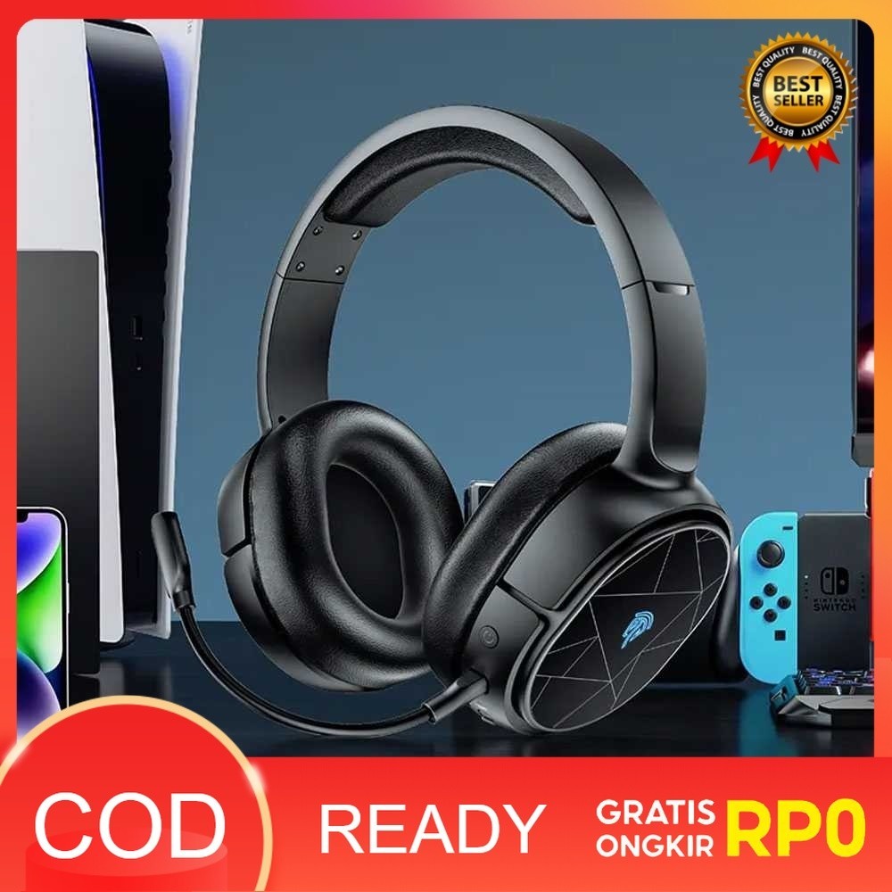 Jual EasySMX Gaming Headphone Headset Wireless Super Bass with Mic - V10W Original 99 Engine ...