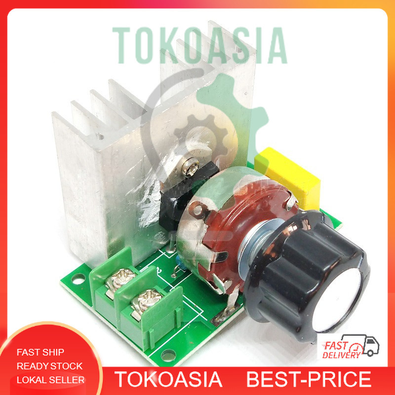 Jual 4000W thyristor Electronic voltage regulator high power speed temperature dimming ...