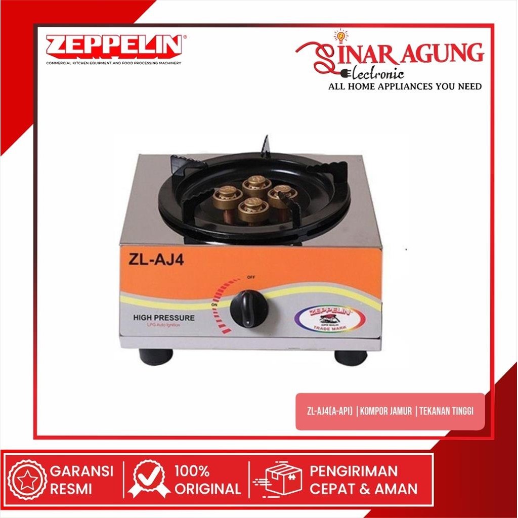 Jual [COD] KOMPOR GAS 1 TUNGKU ZEPPELIN ZLAJ4 / ZLA-J4 HIGH PRESSURE ...