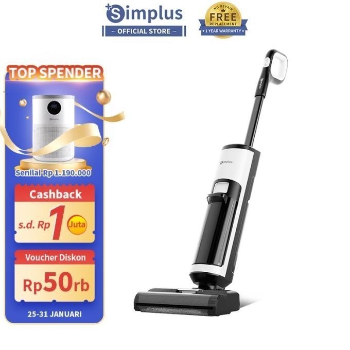 Jual Simplus Smart Wet Dry Vacuum Cleaner Kering dan Basah Rumah Tangga | Shopee Indonesia