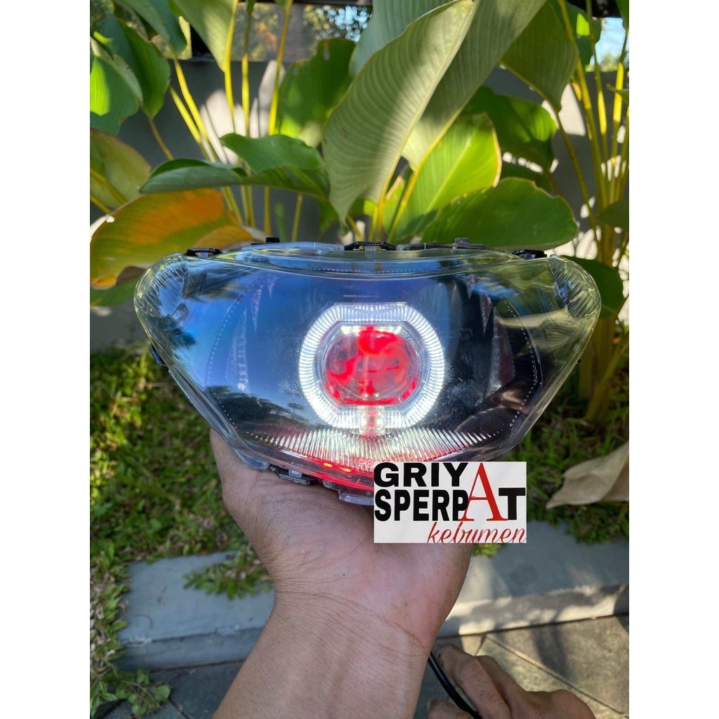 Jual LAMPU DEPAN LED MIO NEW MIO SMILE BILED MINI LED | Shopee Indonesia