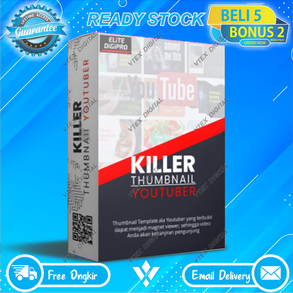 Jual [171] KILLER THUMBNAIL ELITE Kumpulan Desain Template Youtube ...