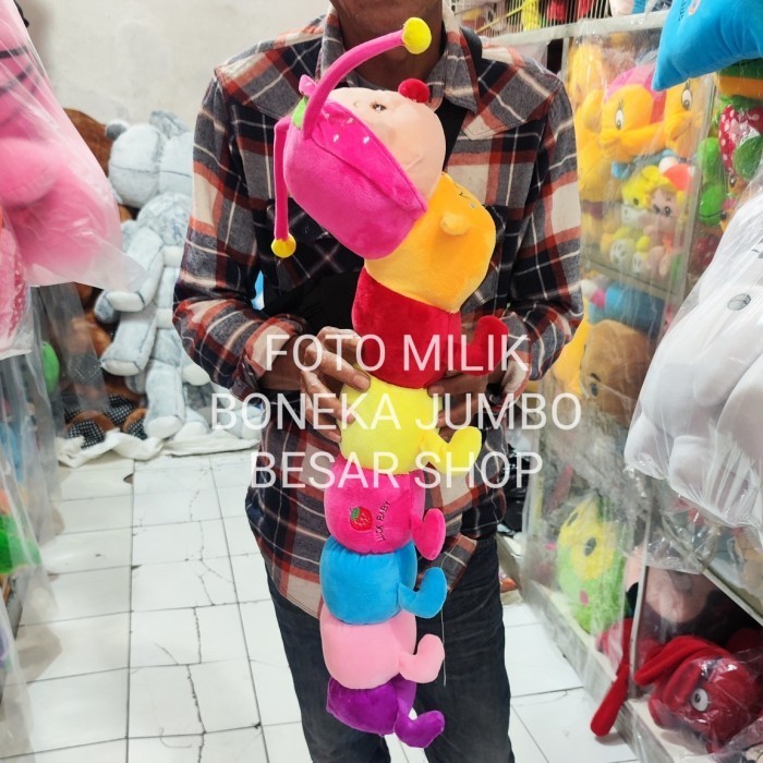 Jual BONEKA ULAR ULAT SNAKE ULIL LINTAH KELABANG KUNING MERAH BIRU PINK ...