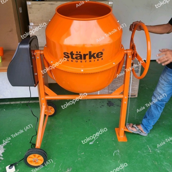 Jual Mesin Pengaduk Semen 200 Liter. Molen Elektrik Terbaik Super Tebal | Shopee Indonesia