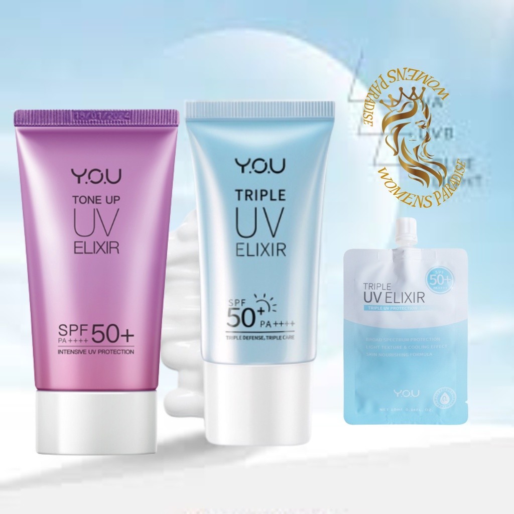 Jual ️BC ️ You Sunscreen Tone Up UV Elixir & Triple UV Elixir SPF 50 ...