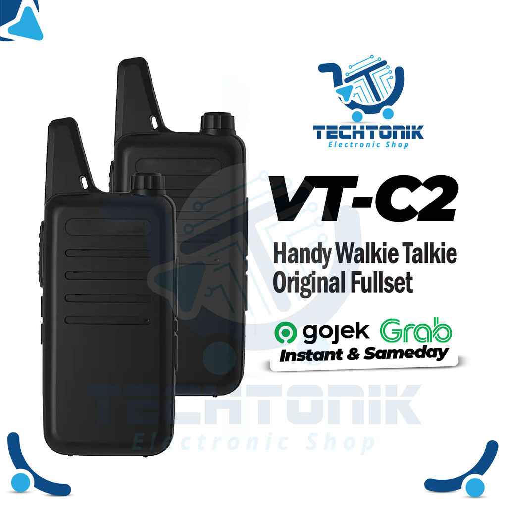 Jual (Isi 2 pcs) Handy Talkie MINI WALKIE TALKIE VT-C2 jarak jauh SUARA ...