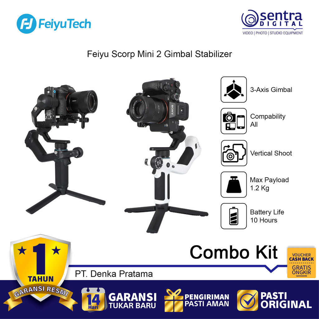 Jual Feiyu Scorp Mini 2 Combo Kit Gimbal Stabilizer HP Smartphone ...