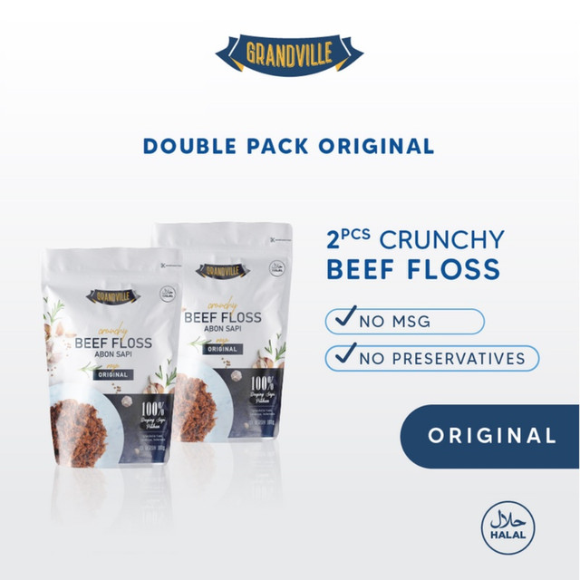Jual Grandville Beef Floss (Abon Sapi) Original 100gr x 2 pcs | Shopee ...