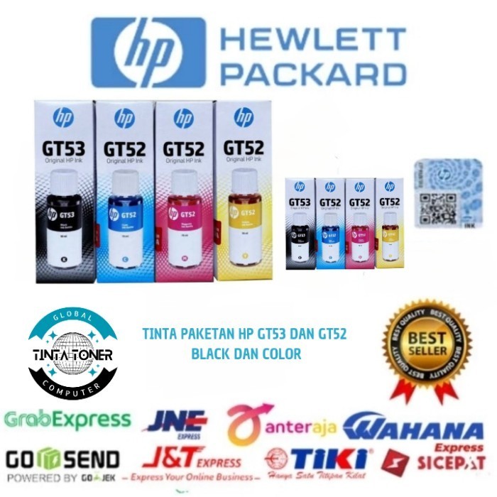 Jual TINTA PAKETAN HP GT53 BLACK DAN GT52 COLOR ORIGINAL | Shopee Indonesia