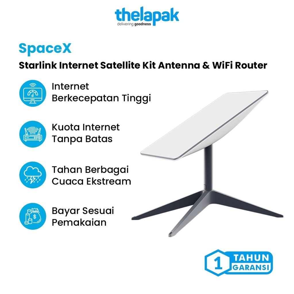 Jual Starlink Internet Satelit Standard Kit Dual Wifi System Original ...