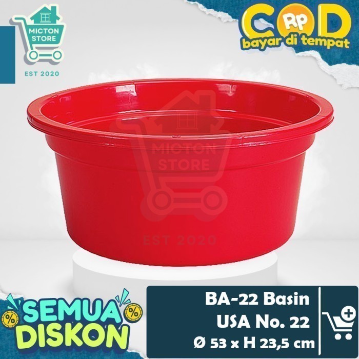 Jual MICTON Lion Star BA-22 Basin USA No. 22 Baskom Air Jumbo Besar ...
