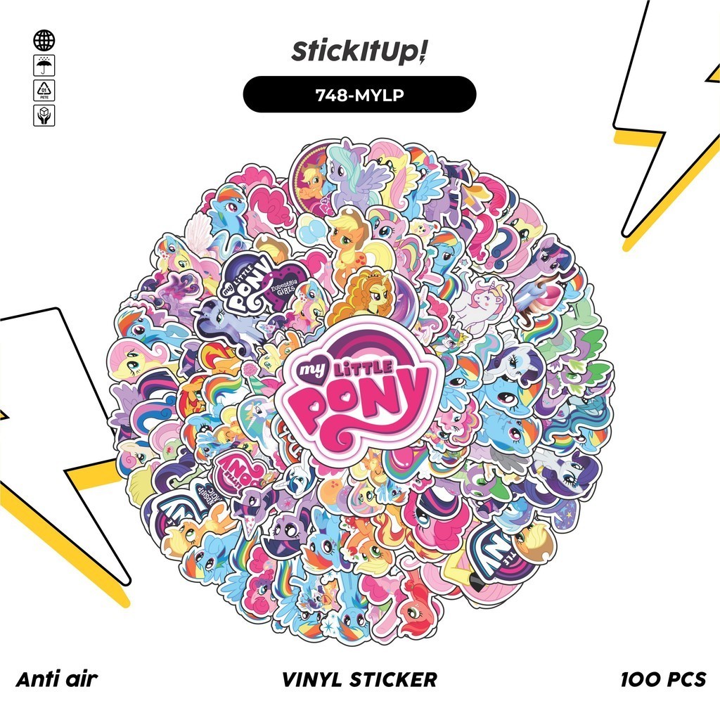 Jual COD 100 Pcs Stiker Pack My Little Pony / Kuda Poni Lucu Aesthetic ...