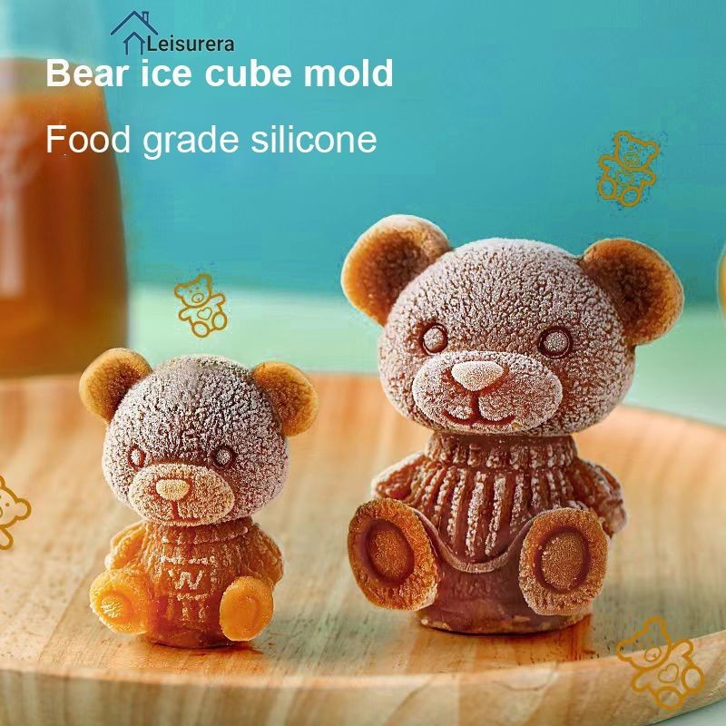 Jual Cetakan Es Batu Silikon 3D Bentuk Beruang Little Bear Ice Tray ...