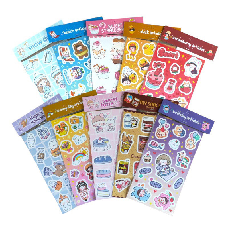 Jual Mainan HAPPY KIDS STICKER / stiker anak aesthetic/ stiker lucu ...