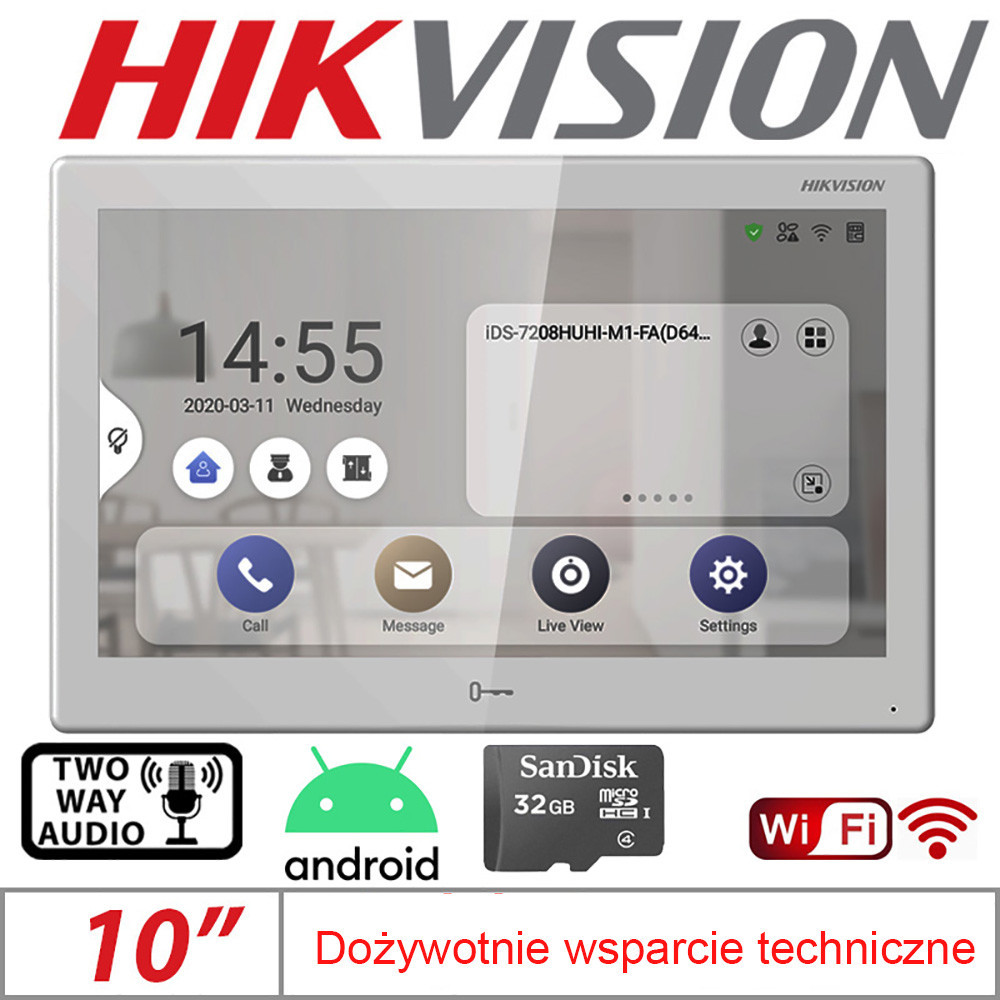 Jual Original hikvision international 10 inch DS-KH9510-WTE1(B) Indoor ...